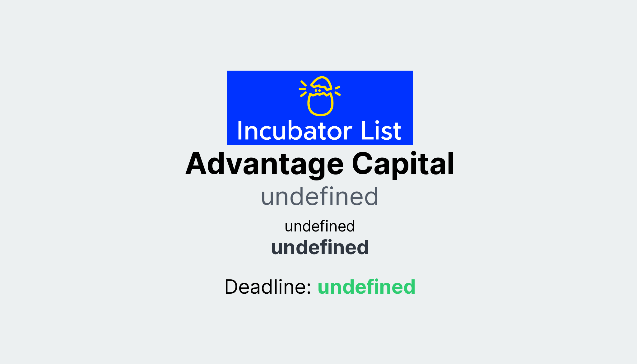 Advantage Capital - Key Information