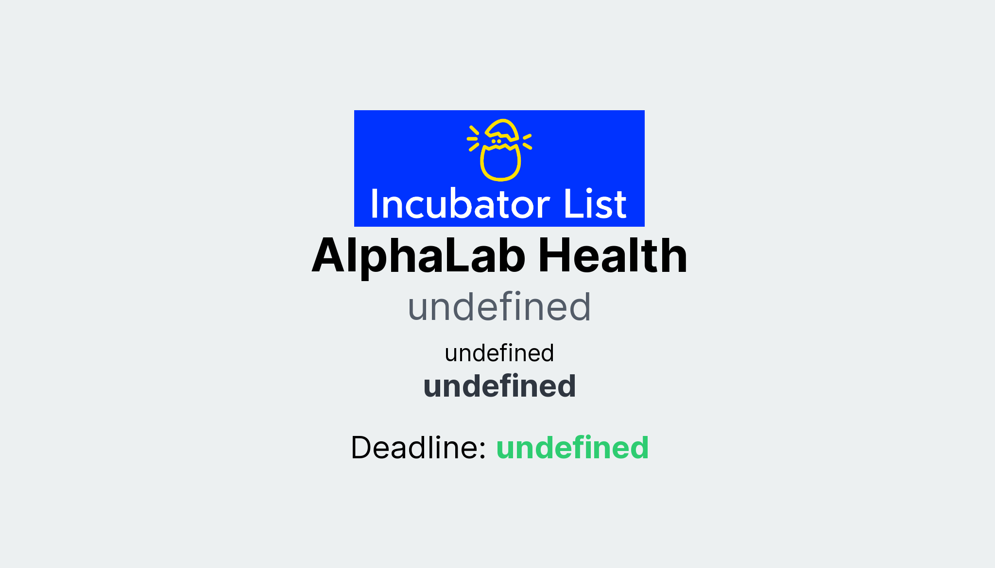AlphaLab Health - Key Information