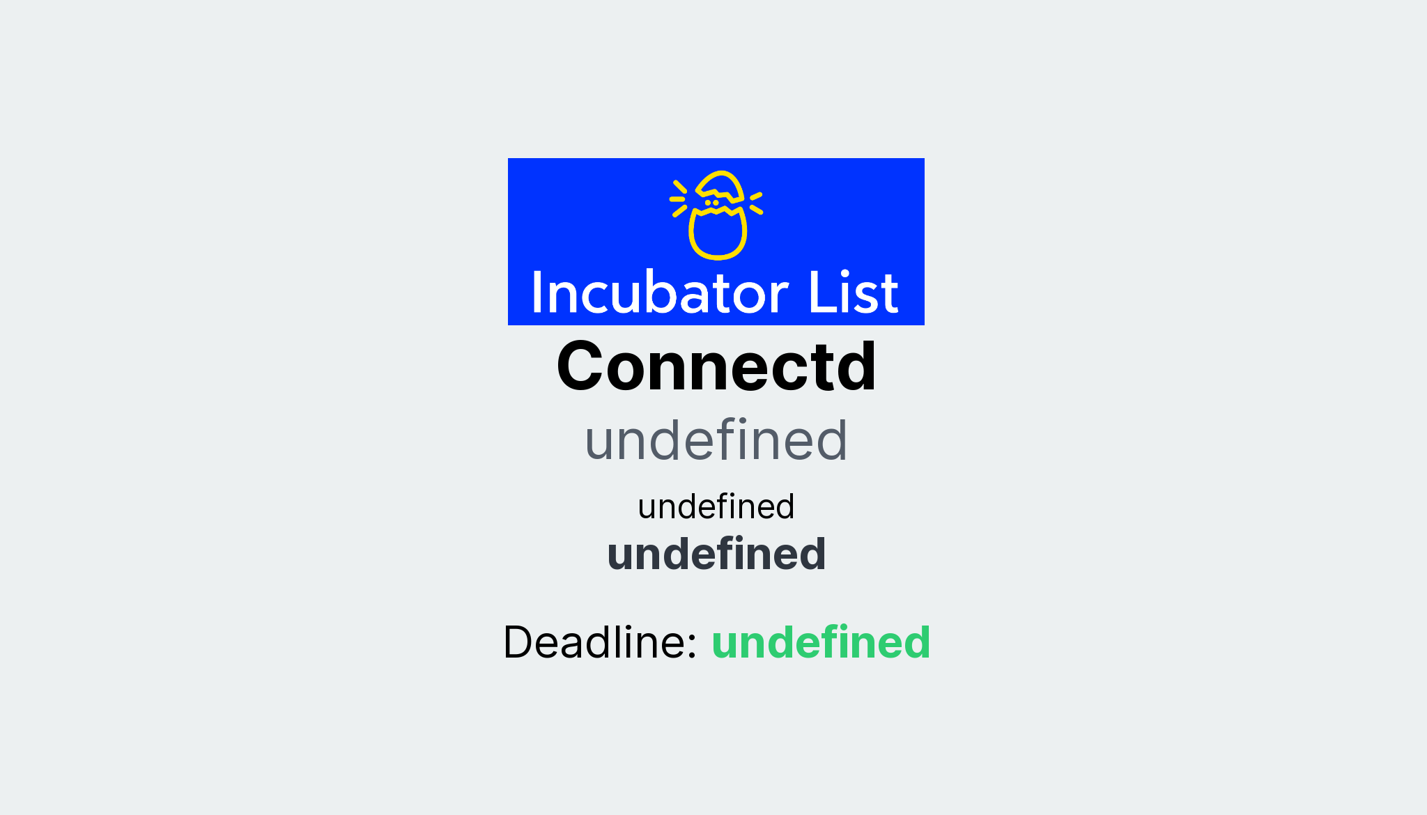 Connectd - Key Information