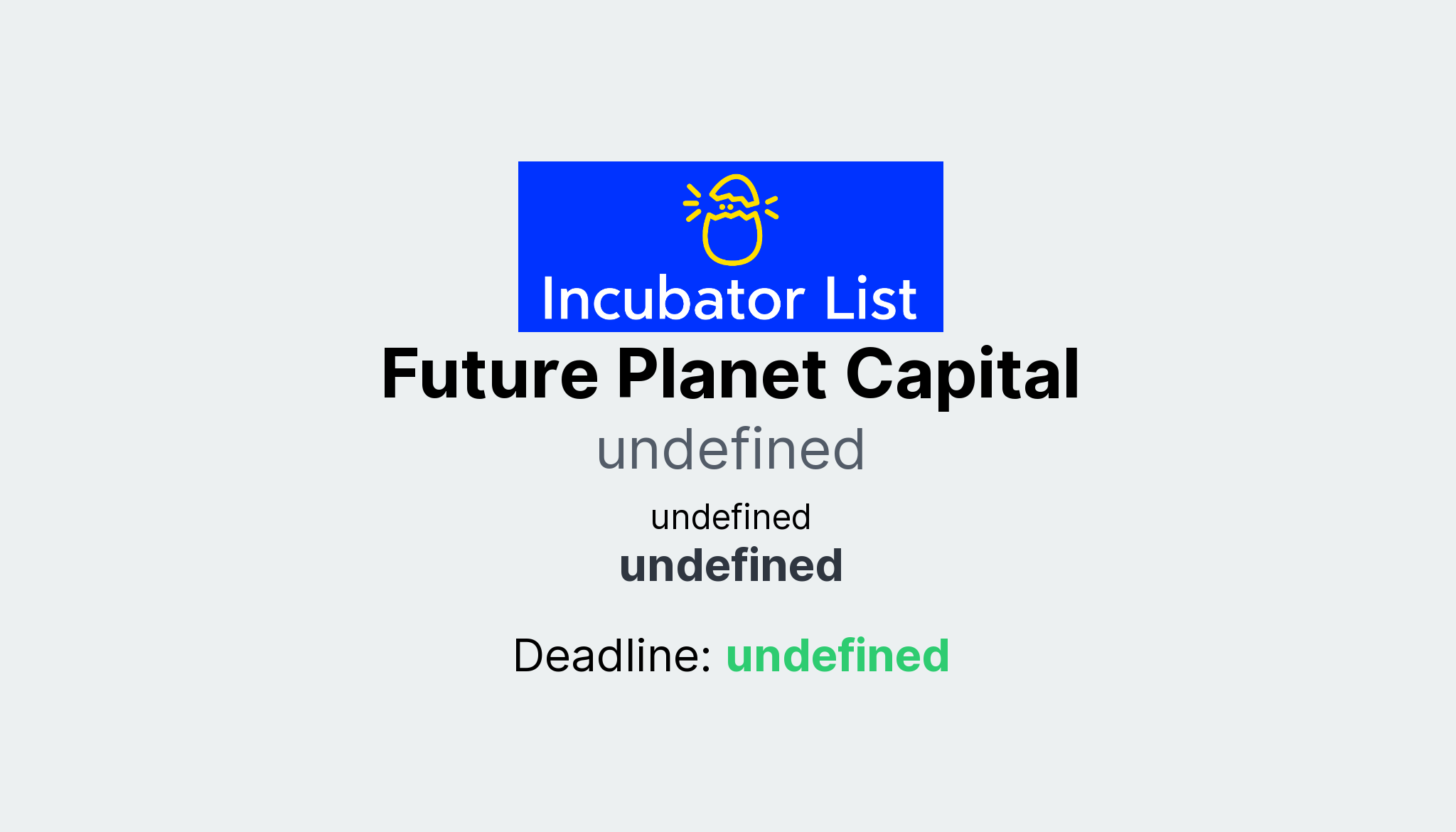 Future Planet Capital - Key Information