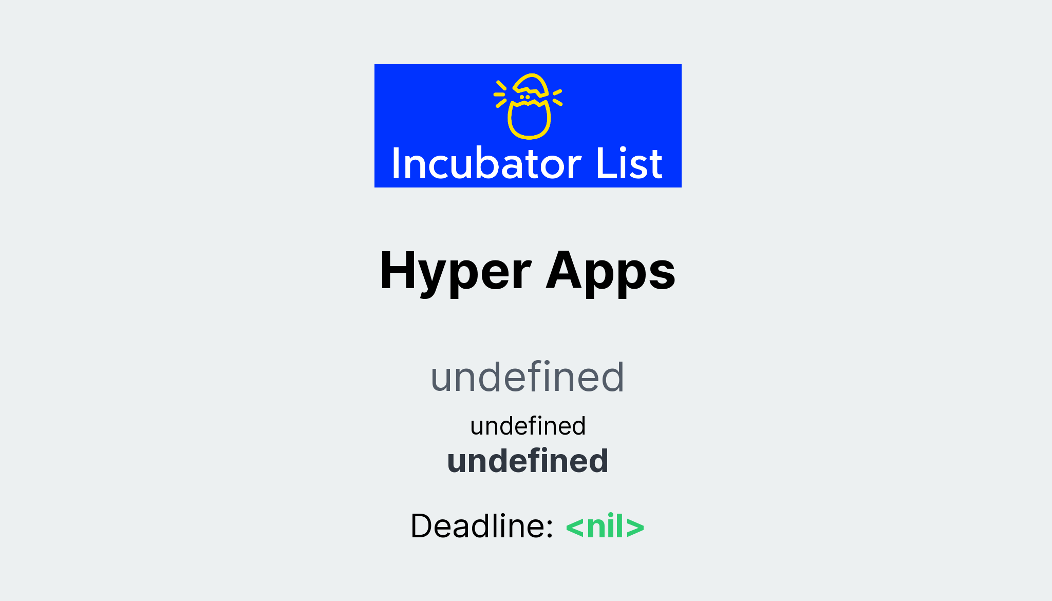 Hyper Apps - Key Information