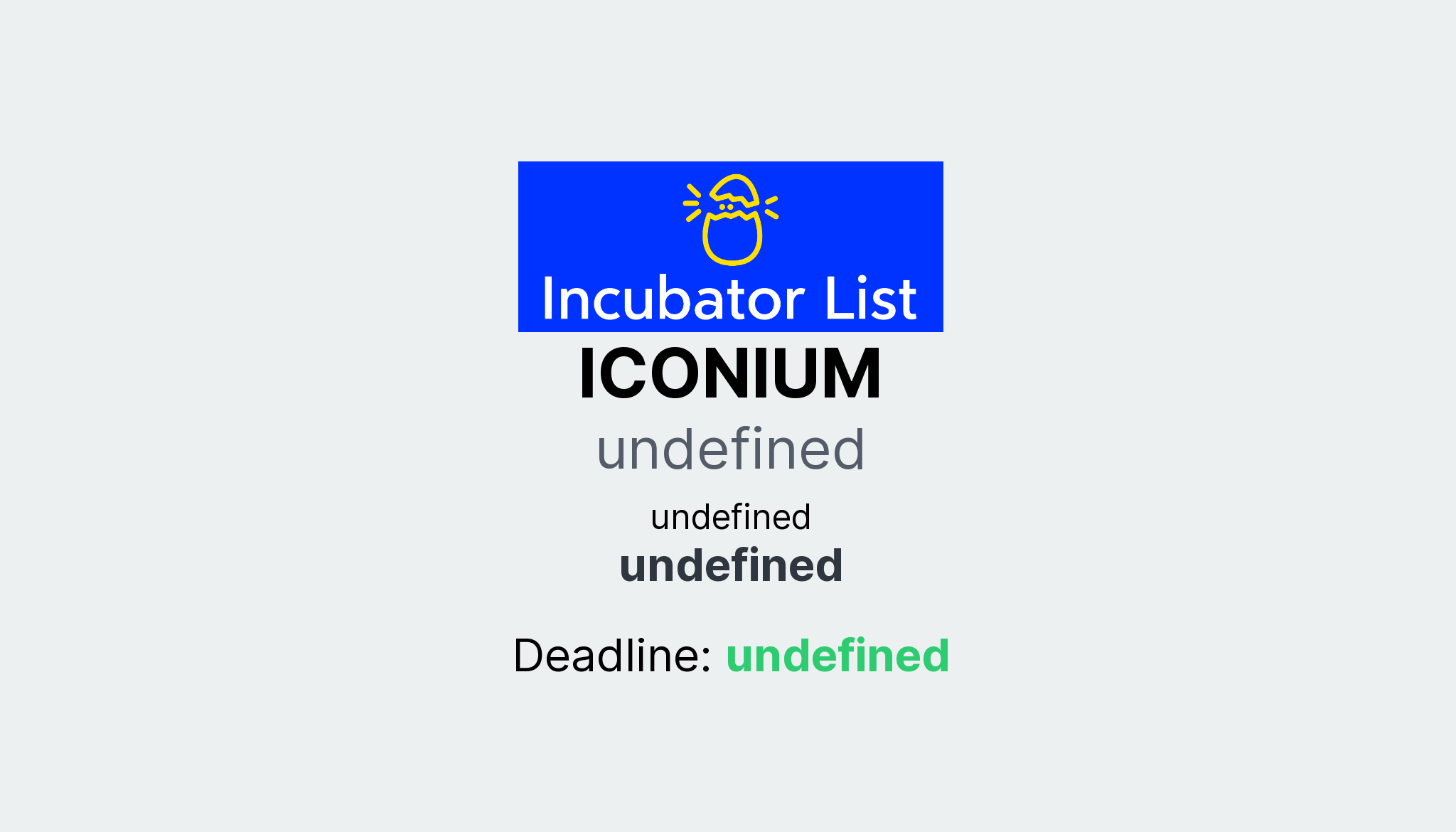 ICONIUM - Key Information