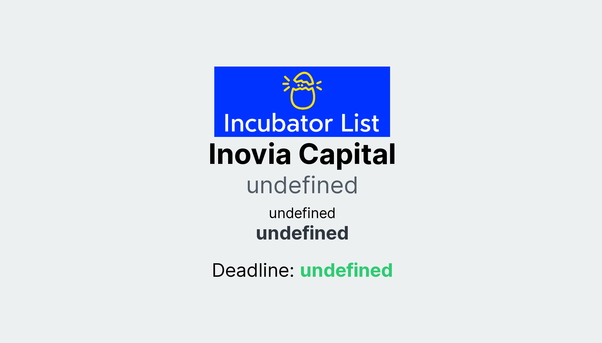Inovia Capital - Key Information