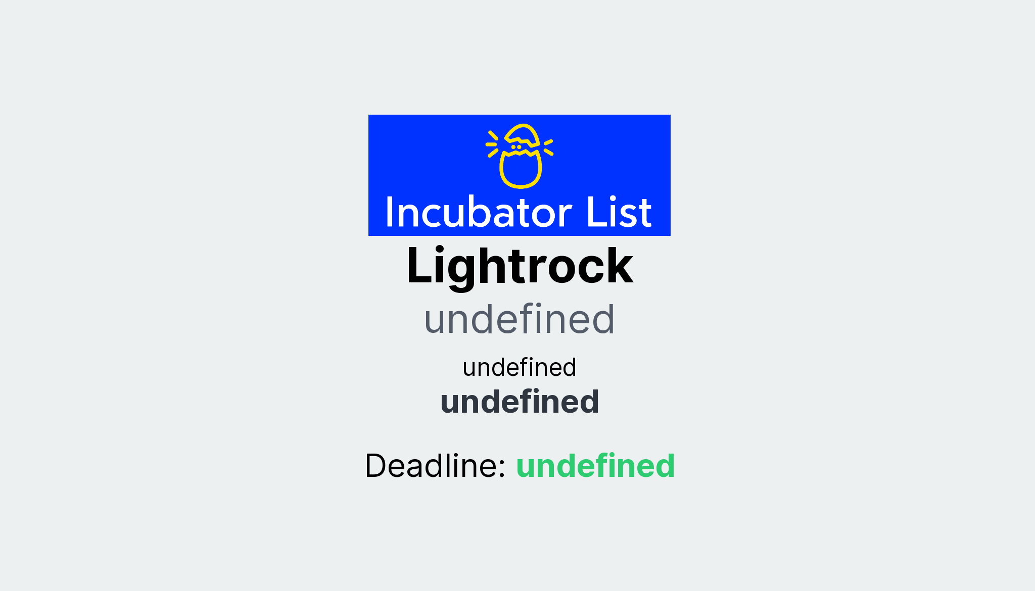 Lightrock - Key Information