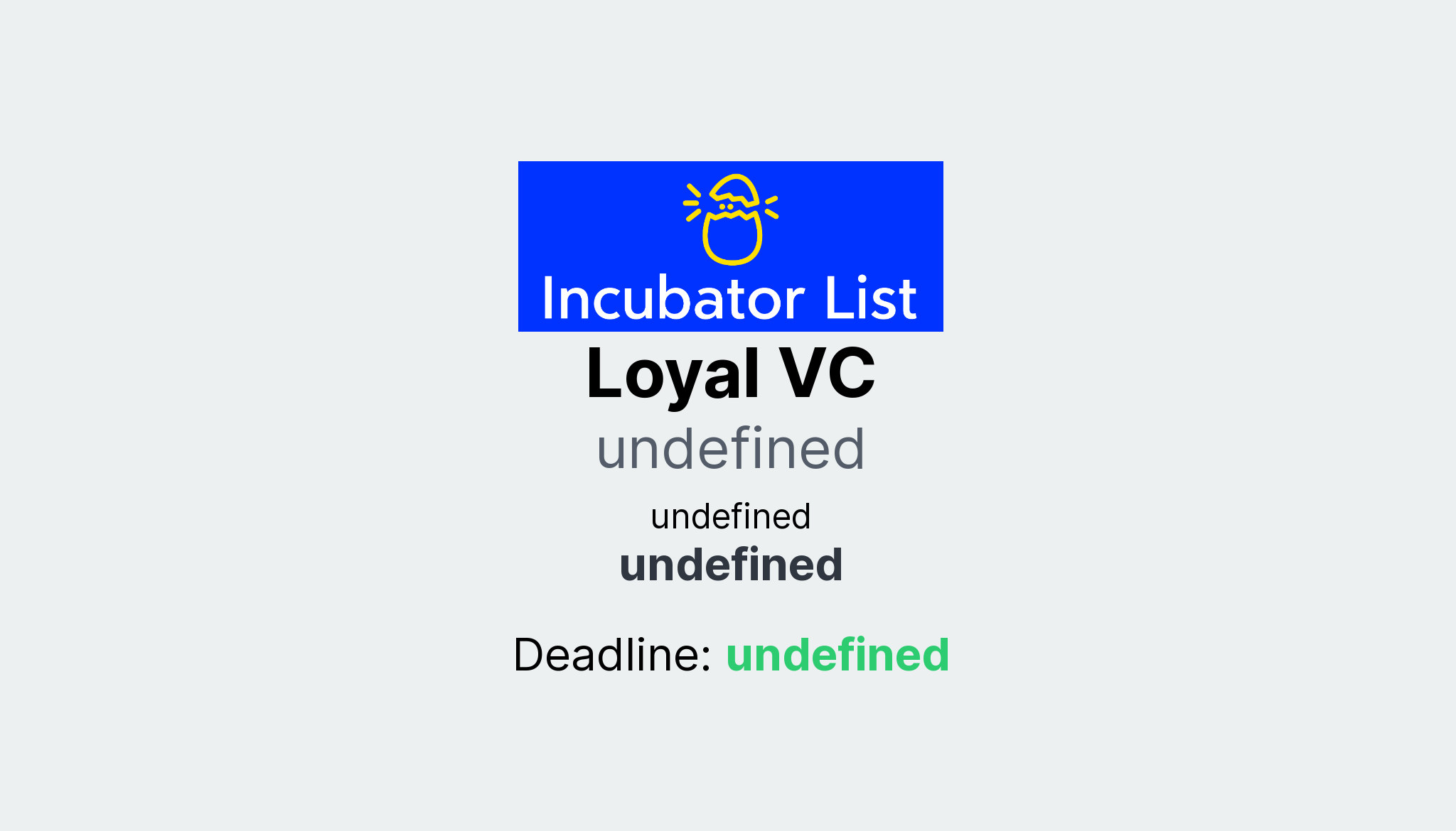 Loyal VC - Key Information
