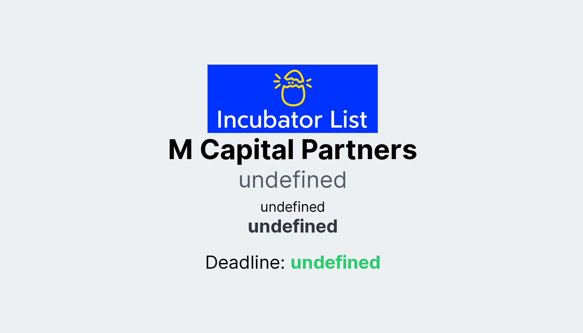 M Capital Partners - Key Information