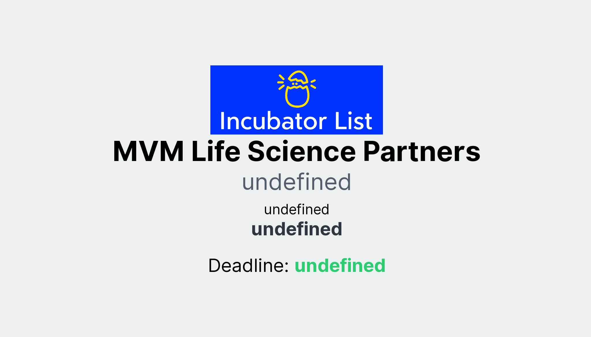 MVM Life Science Partners - Key Information