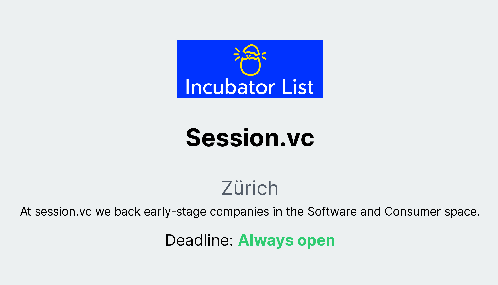 Session.vc - Key Information Session.vc - Key Information
