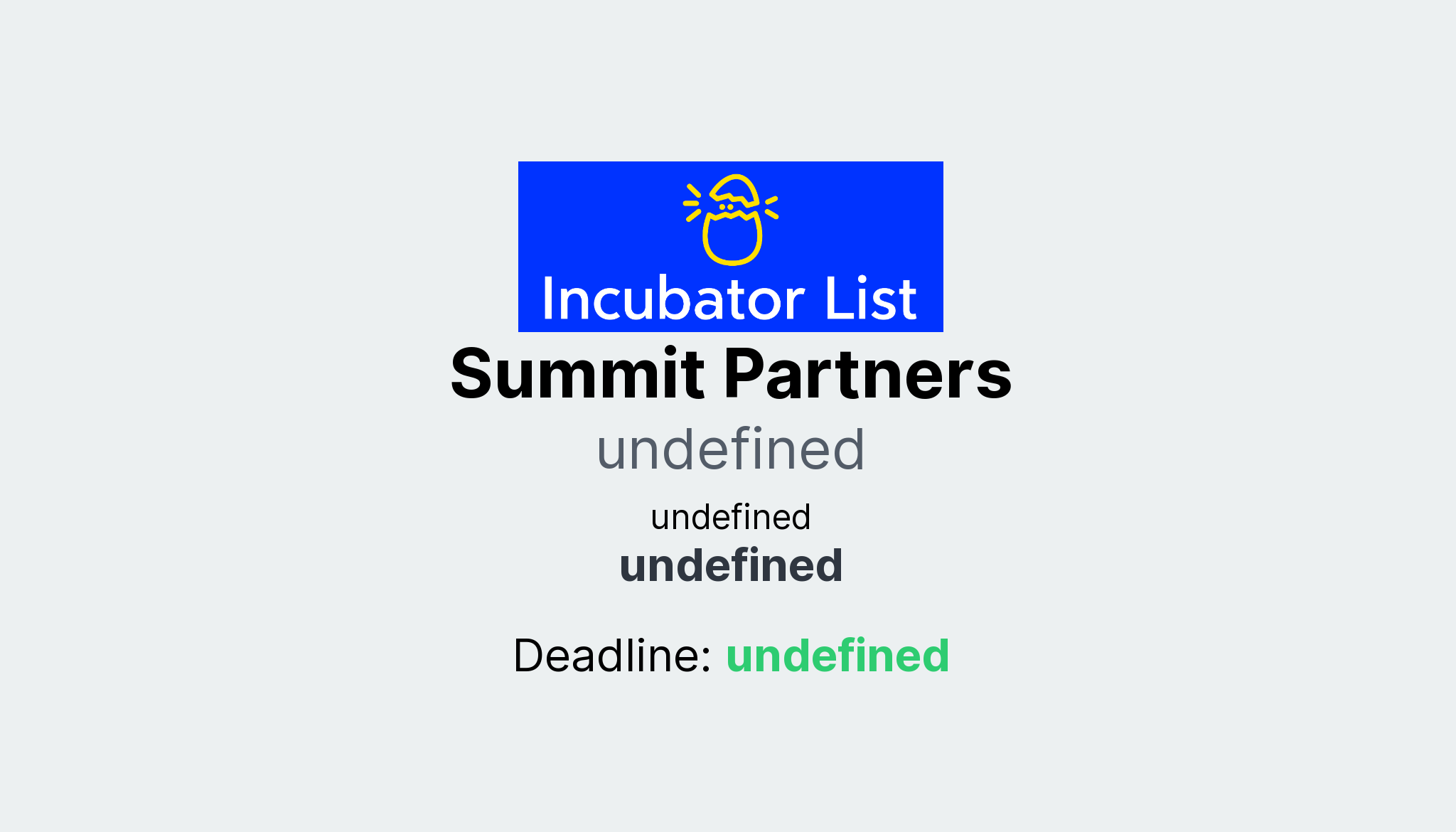 Summit Partners - Key Information