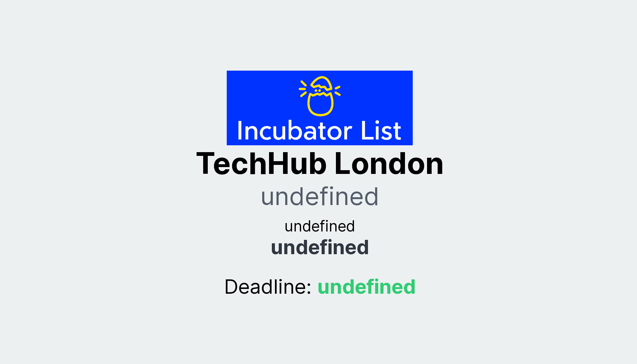 TechHub London - Key Information