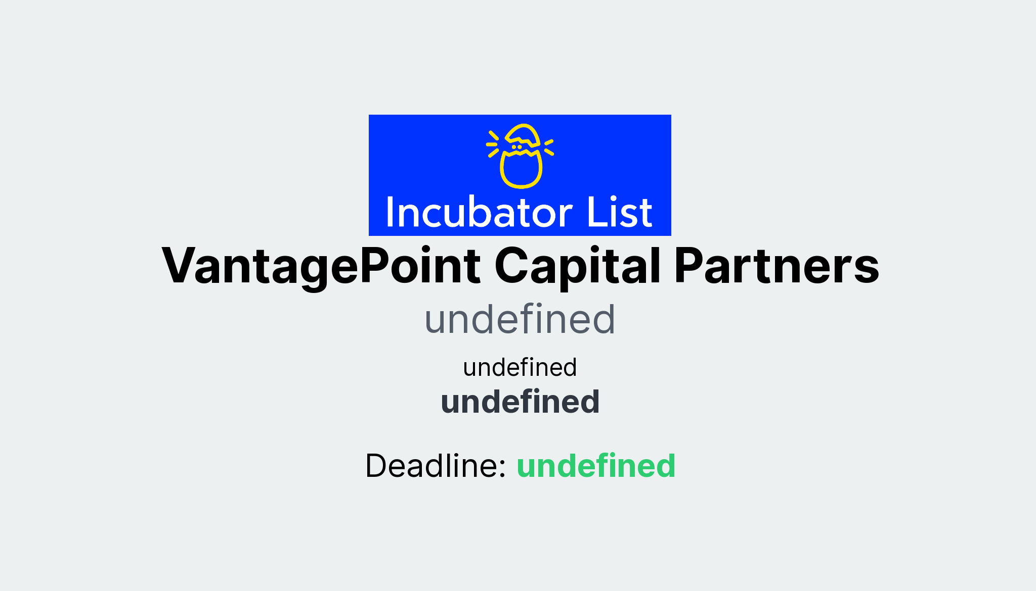 VantagePoint Capital Partners - Key Information