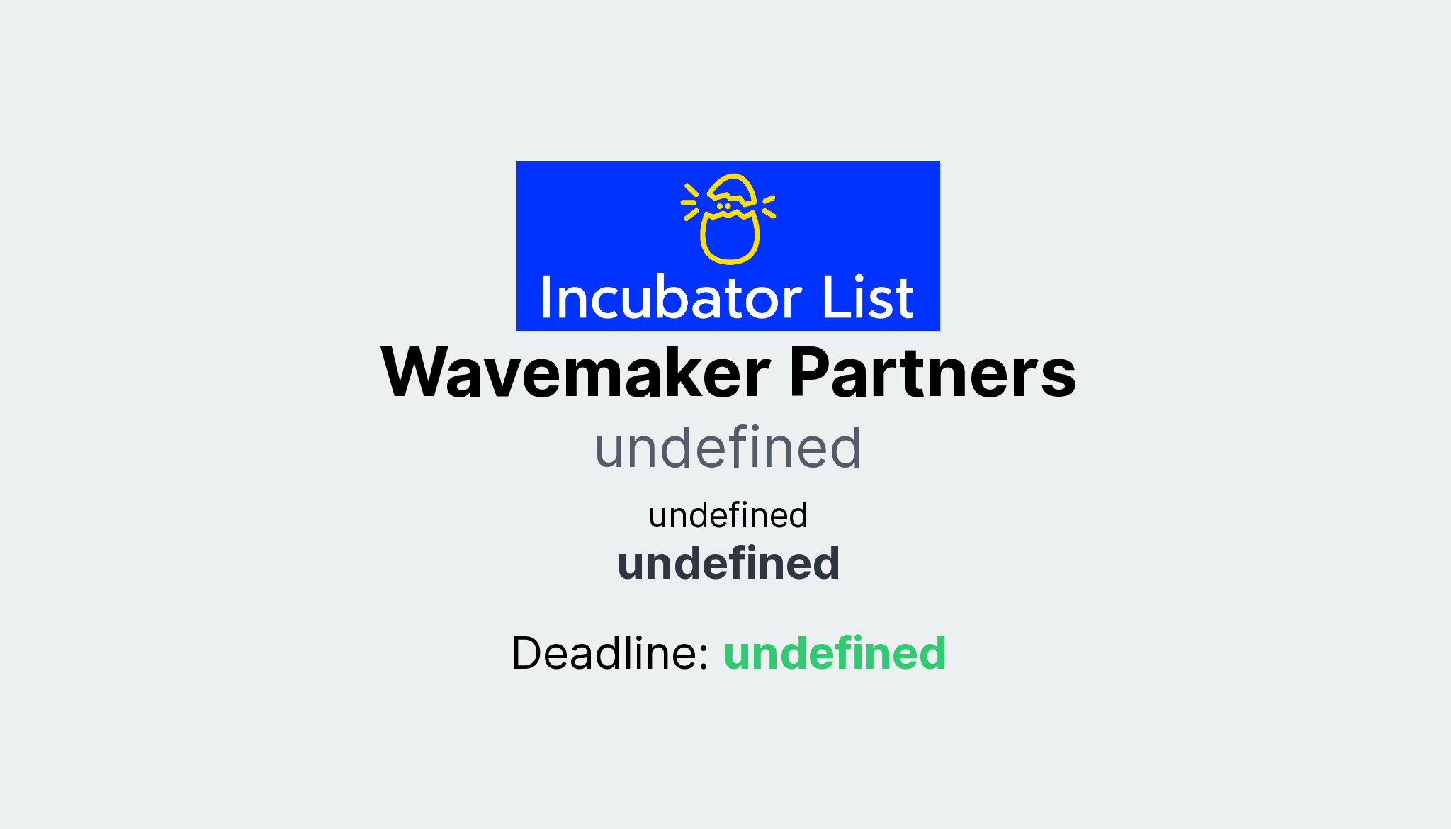 Wavemaker Partners - Key Information