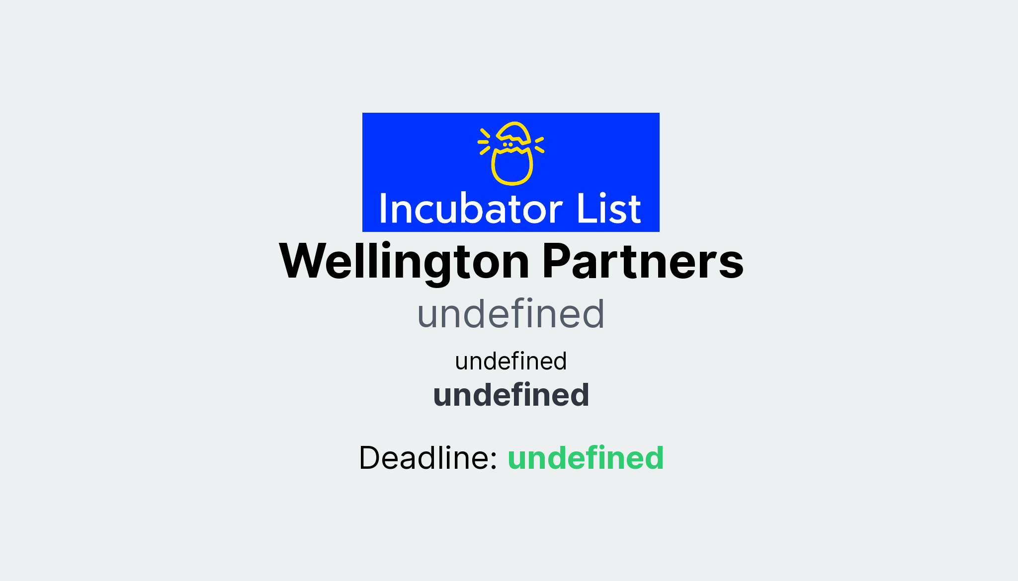 Wellington Partners - Key Information