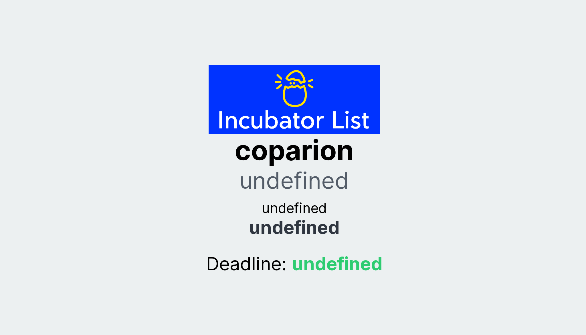 coparion - Key Information